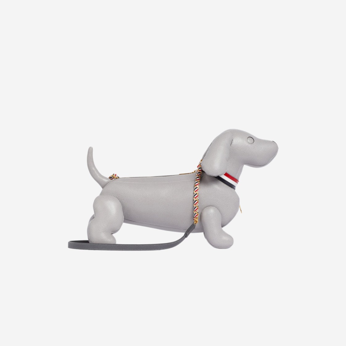 톰브라운 페블 레더 미니 헥터 백 미디움 그레이 | Thom Browne | KREAM