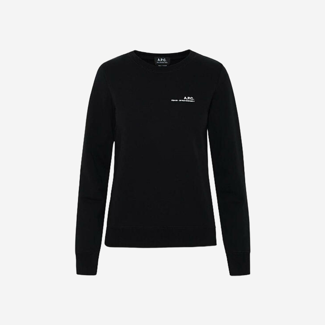 (W) 아페쎄 아이템 스웨트셔츠 블랙 | A.P.C. | KREAM