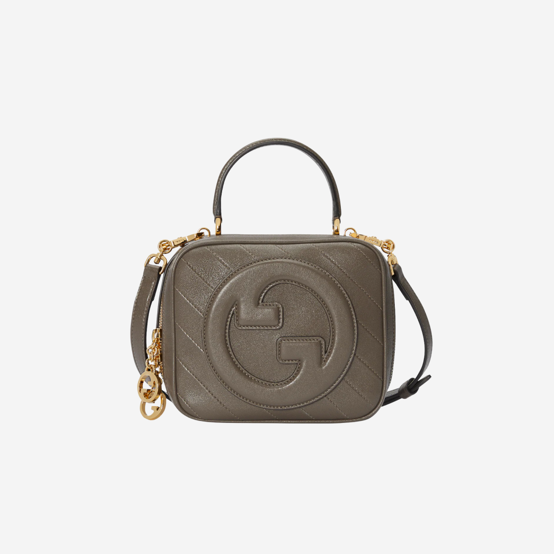 구찌 블론디 탑 핸들 백 브라운 레더 | Gucci | KREAM