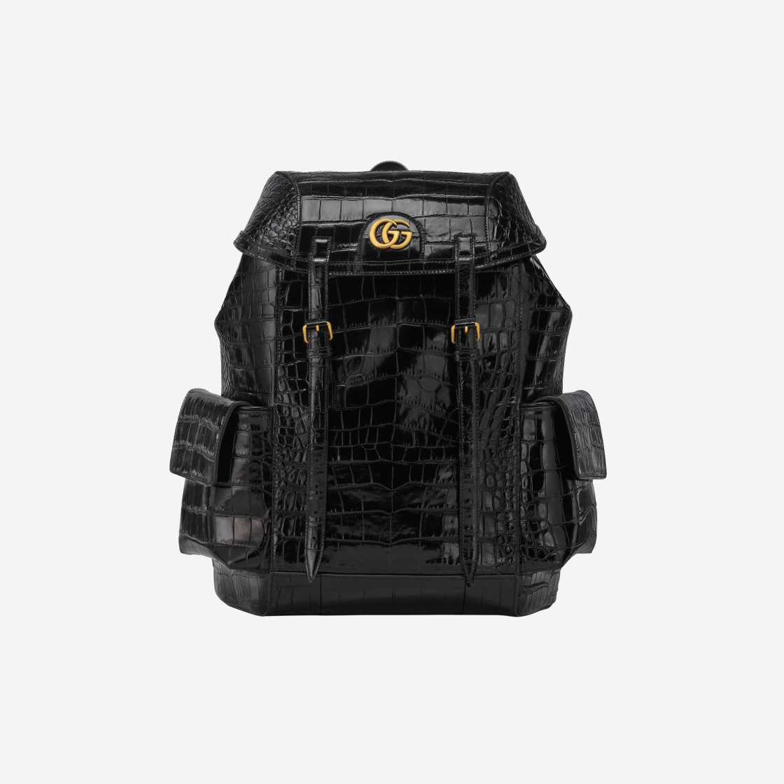 구찌 크로커다일 백팩 더블 G 블랙 | Gucci | KREAM