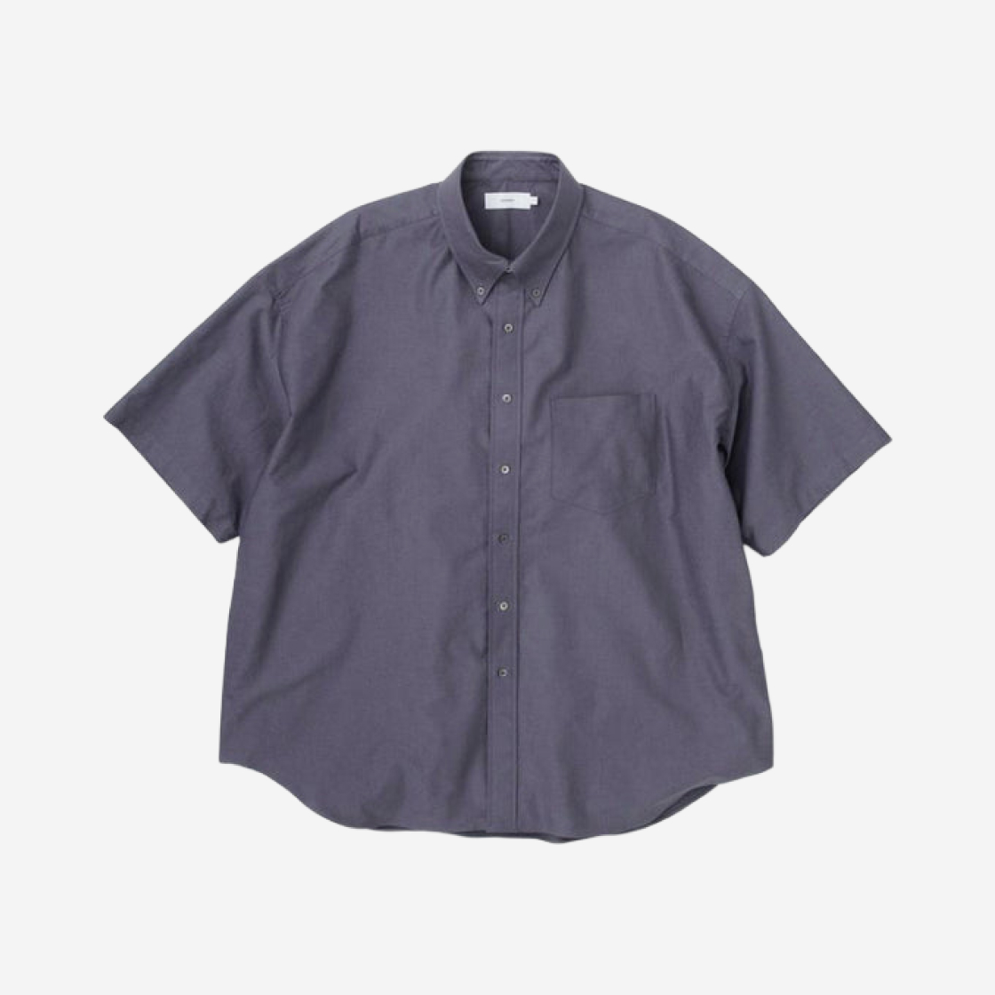 그라프페이퍼 옥스포드 숏슬리브 오버사이즈 B.D 셔츠 그레이 | Graphpaper | KREAM
