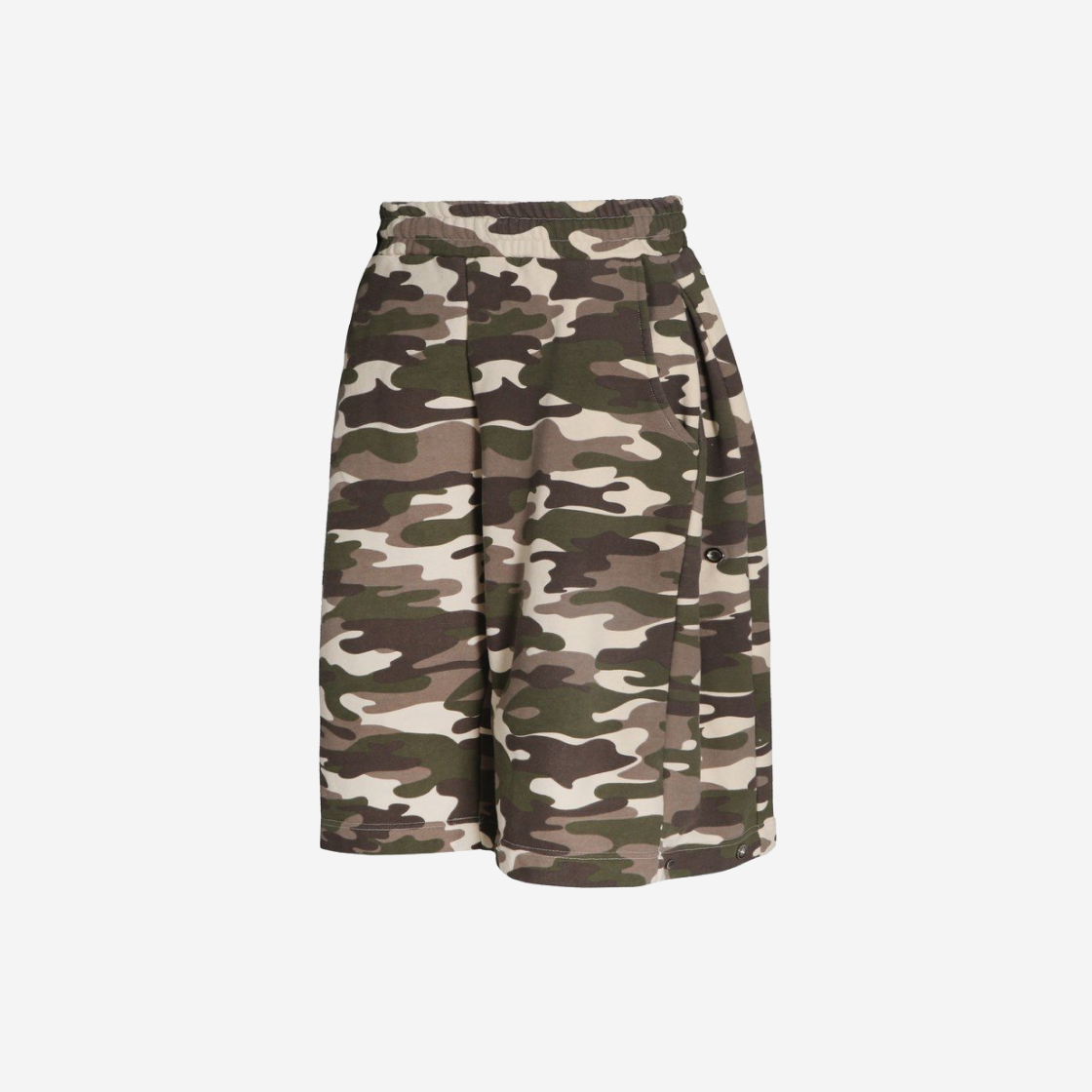 엠제이디 사이드 스냅 와이드 스웨트쇼츠 카모 | MJD | KREAM