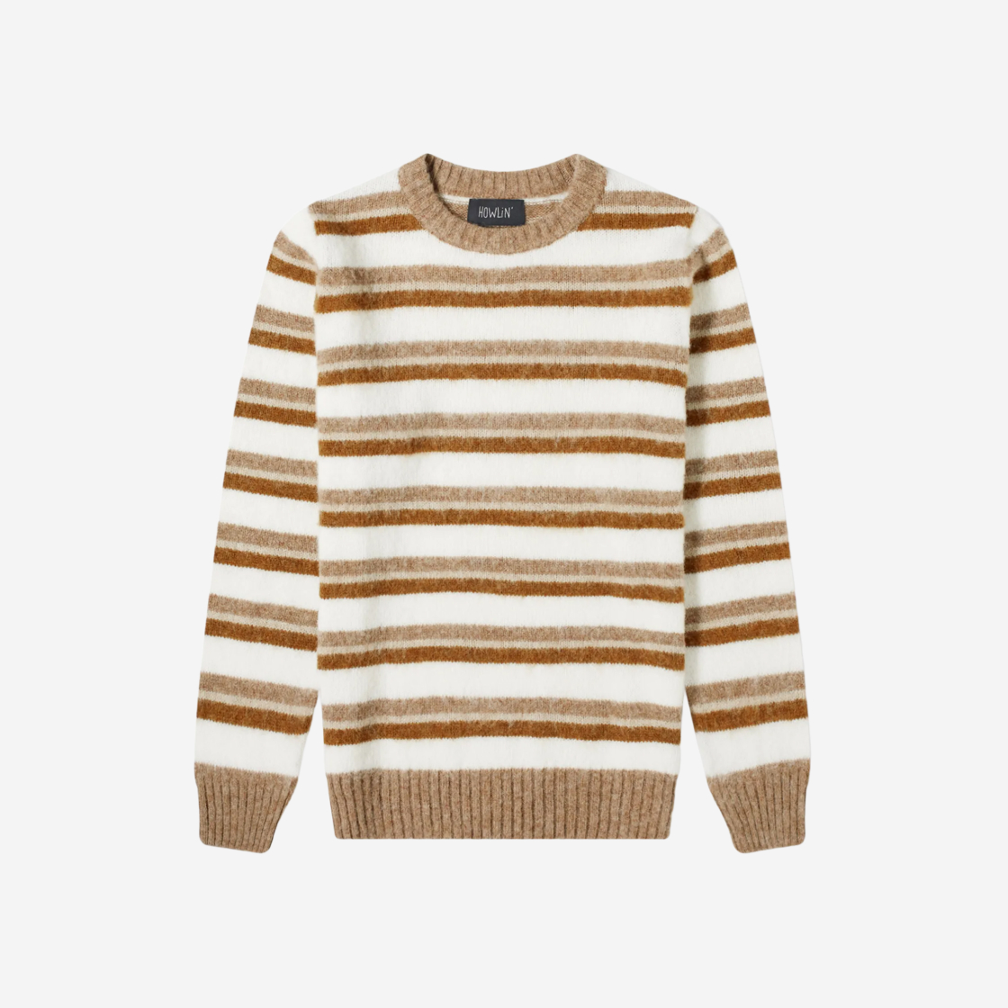 하울린 리브 마이 헤드 얼론 브레인 스트라이프 니트 화이트 | Howlin | KREAM