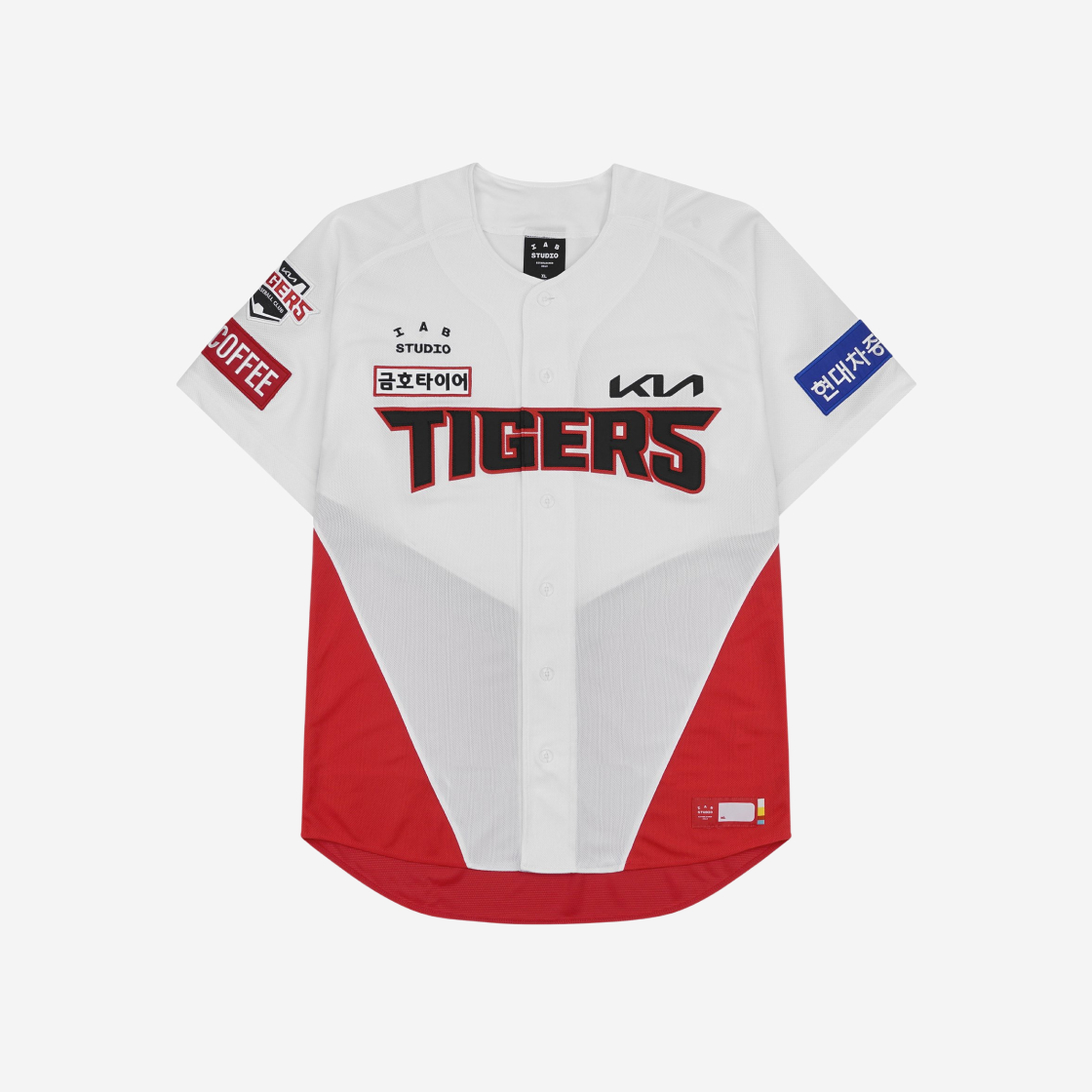 아이앱 스튜디오 x 기아 타이거즈 어센틱 홈 유니폼 화이트 (논 마킹 버전) | IAB Studio | KREAM