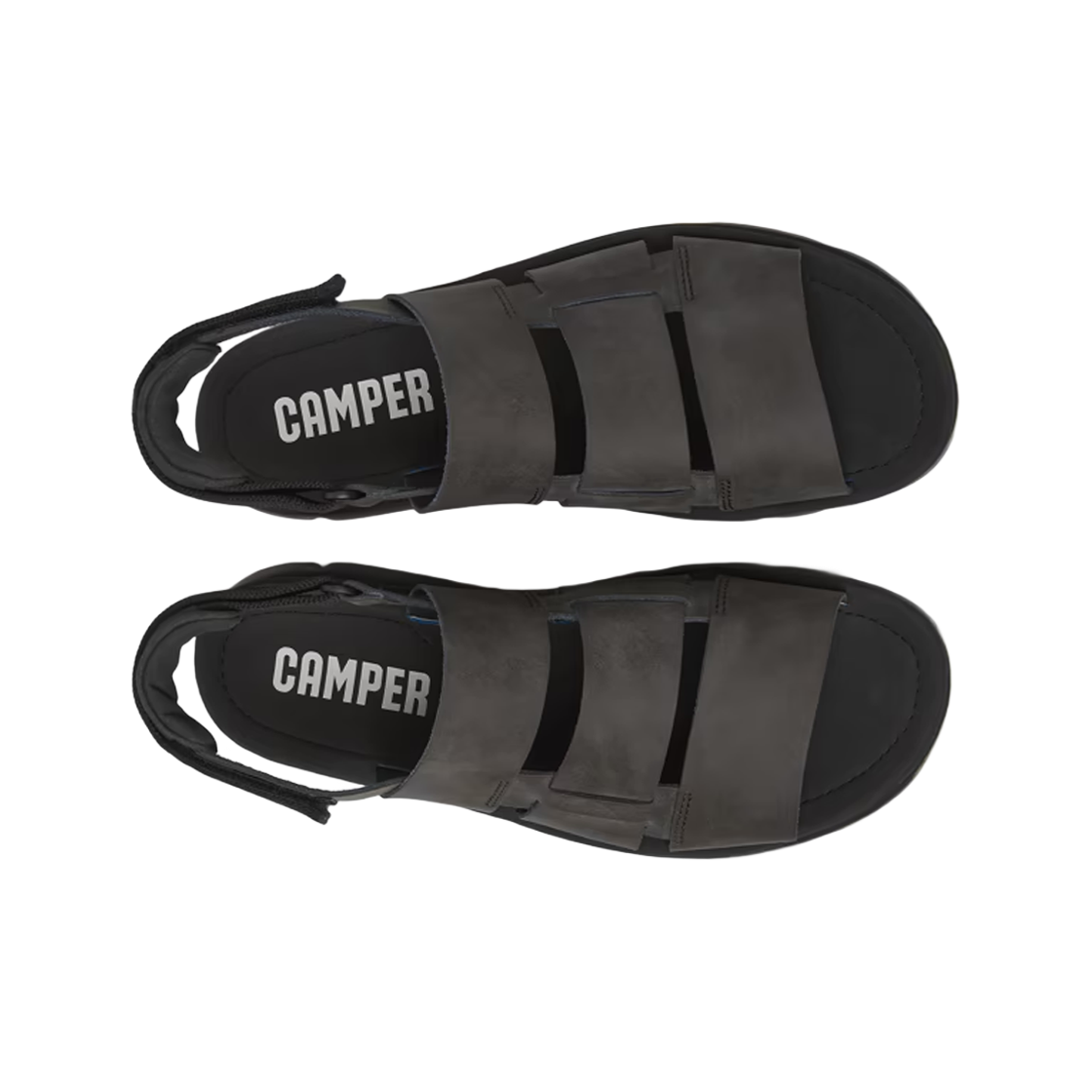 캠퍼 오루가 레더 텍스타일 샌들 브라운 | Camper | KREAM