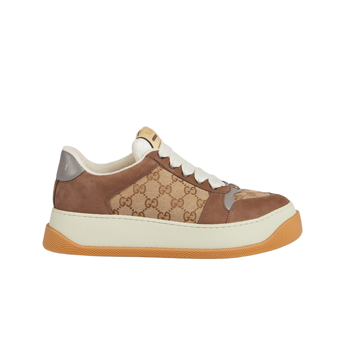 구찌 스크리너 GG 스니커즈 베이지 에보니 GG 캔버스 | Gucci | KREAM