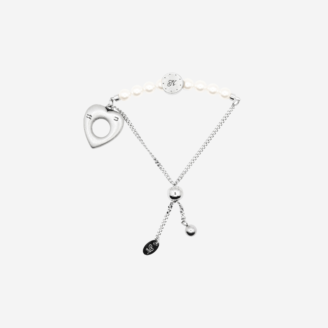엔프프 하트 펄 브레이슬릿 실버 | Nff | KREAM