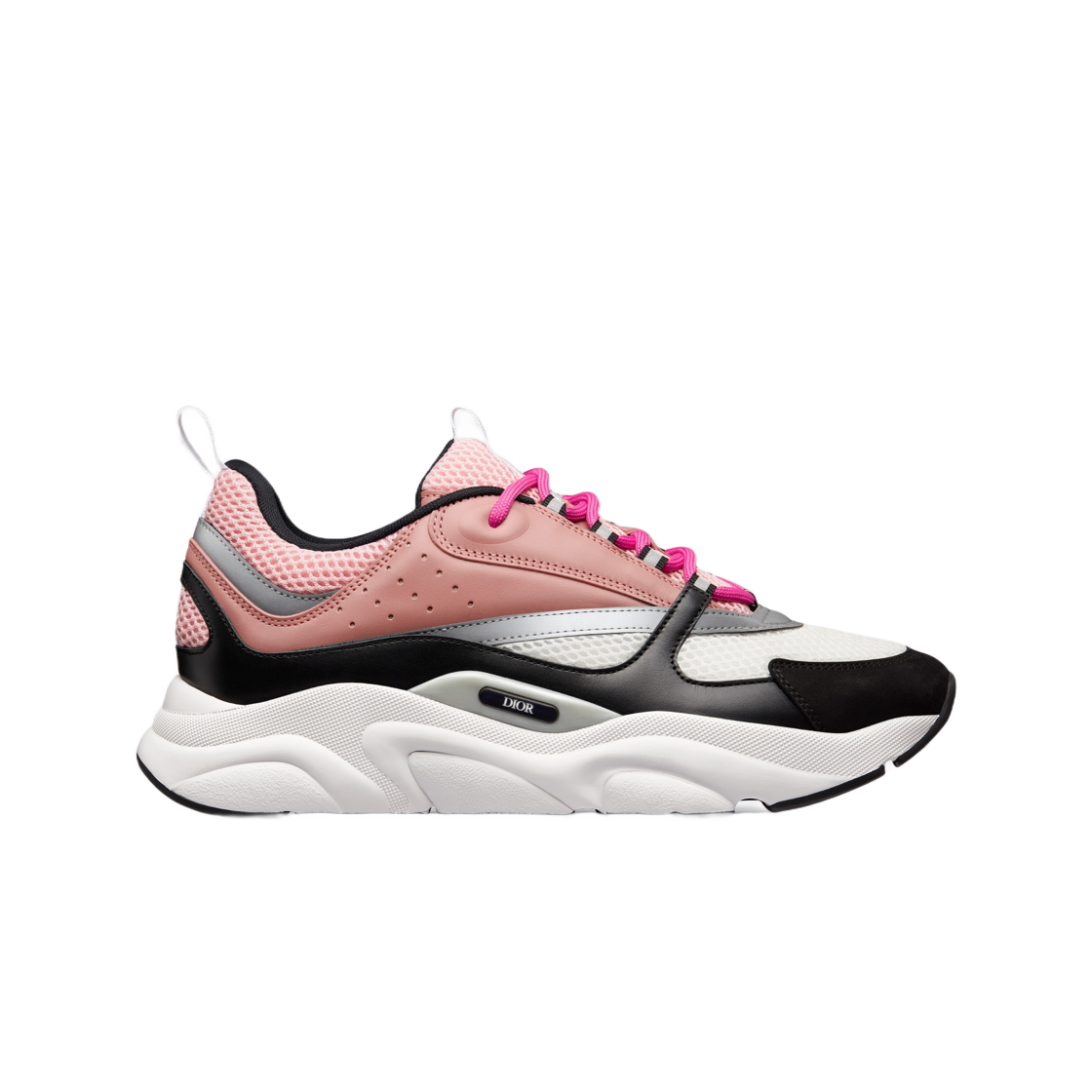 디올 B22 스니커즈 핑크 화이트 테크니컬 메쉬 핑크 블랙 카프스킨 | Dior | KREAM