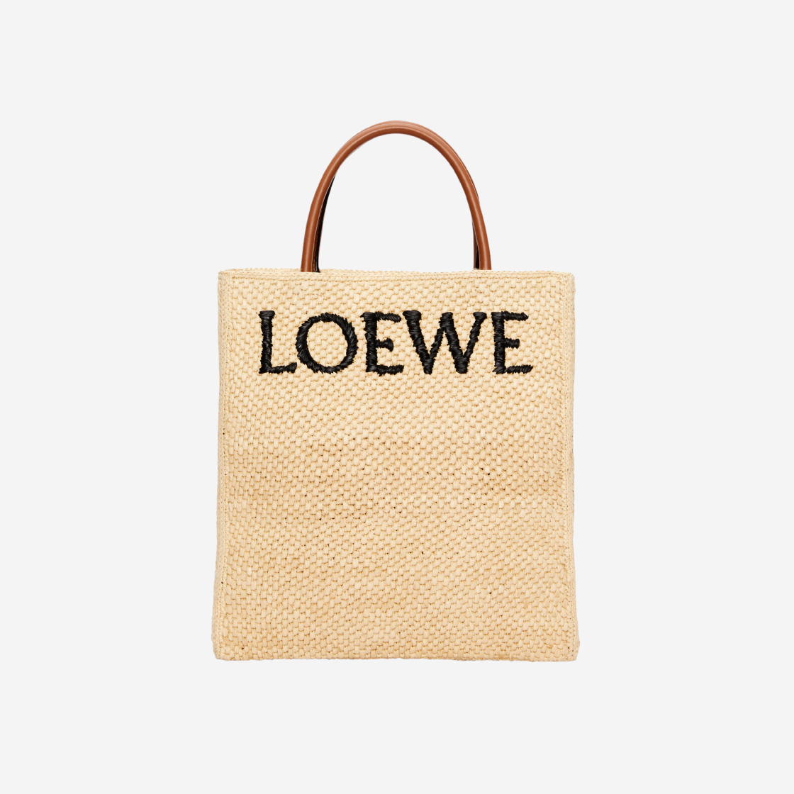 로에베 라피아 스탠다드 A4 토트백 내츄럴 블랙 | Loewe | KREAM