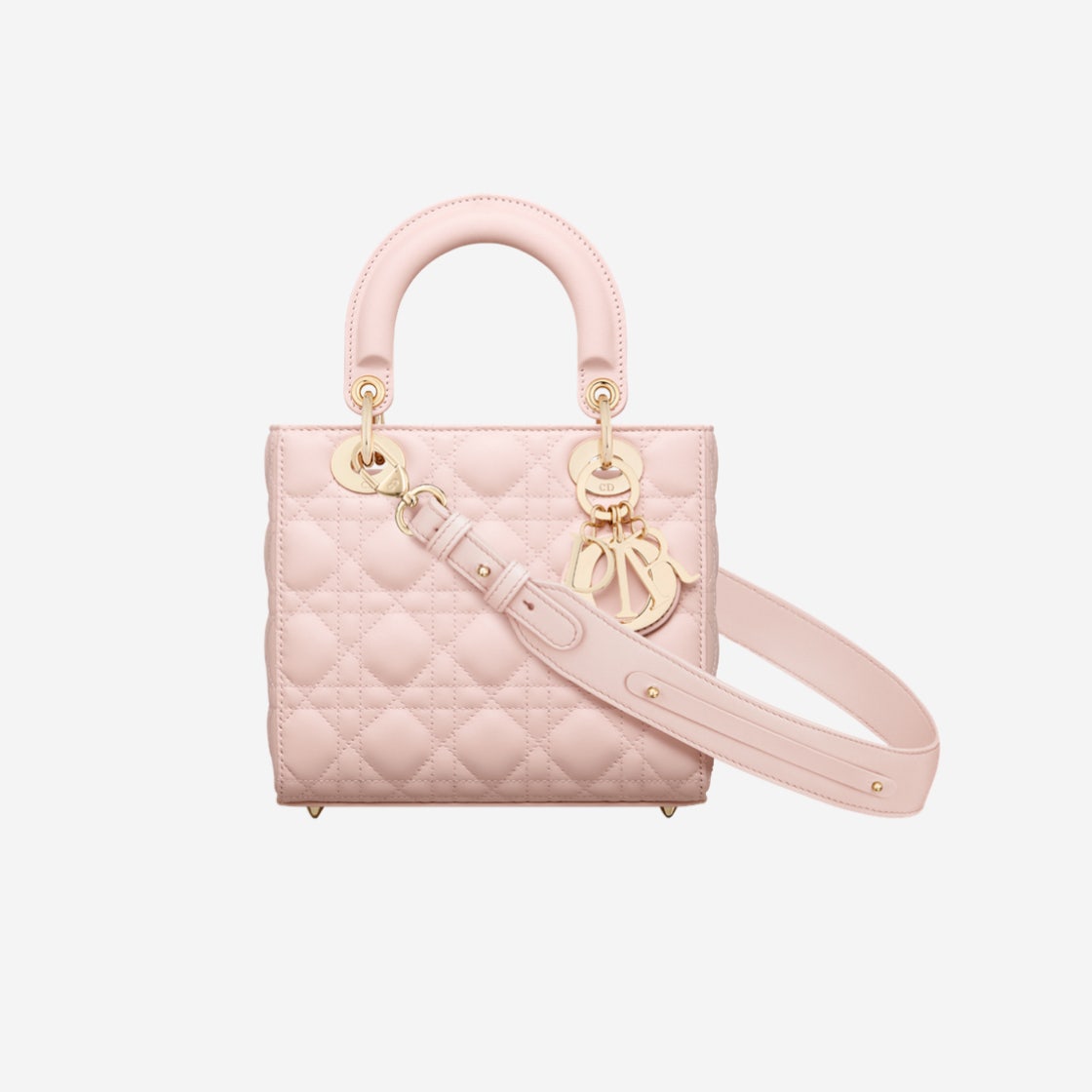 디올 스몰 레이디 백 마이 ABC디올 까나쥬 램스킨 파우더 핑크 | Dior | KREAM