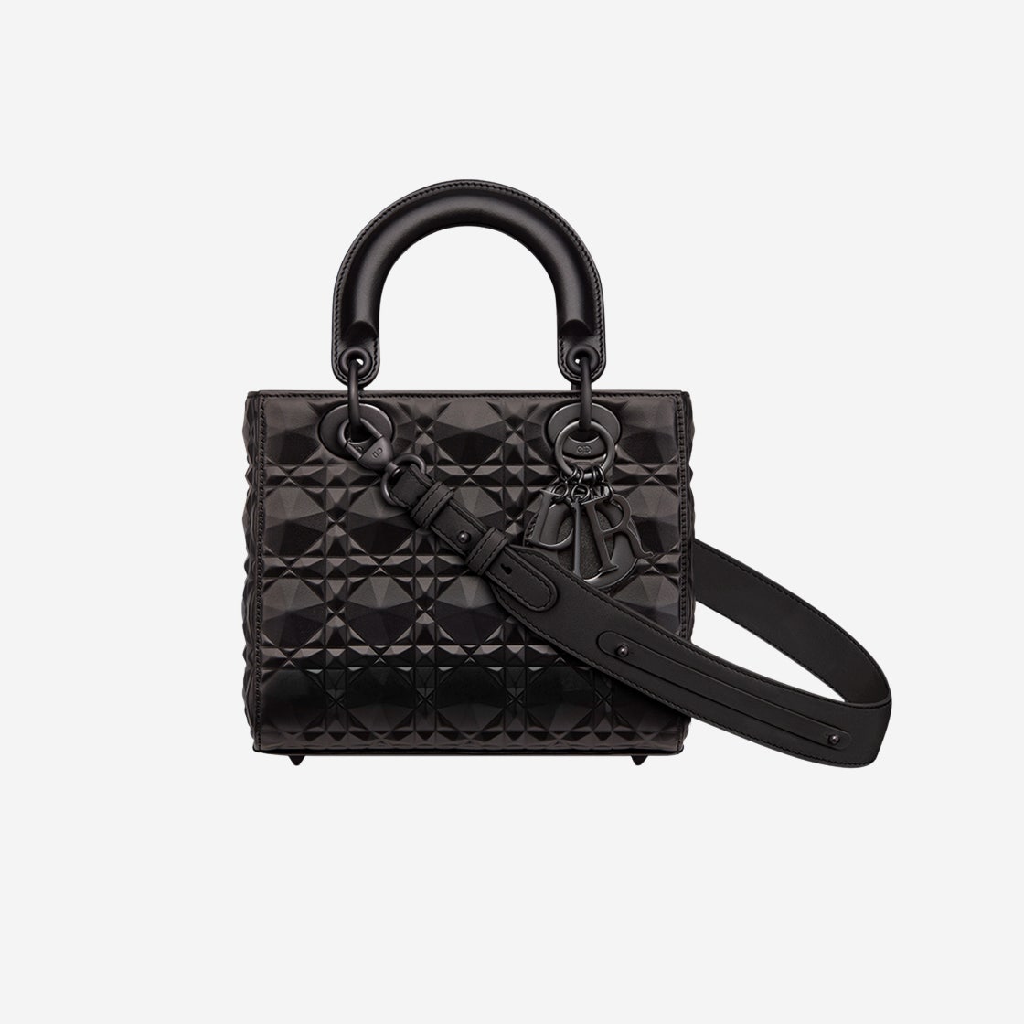 디올 스몰 레이디 백 마이 ABC디올 까나쥬 카프스킨 다이아몬드 모티프 블랙 | Dior | KREAM