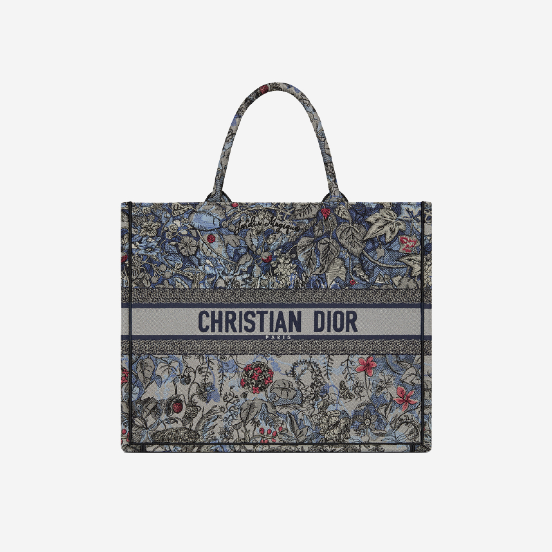 디올 라지 디올 북 토트백 데님 멀티컬러 디올 쟈뎅 매지크 자수 | Dior | KREAM