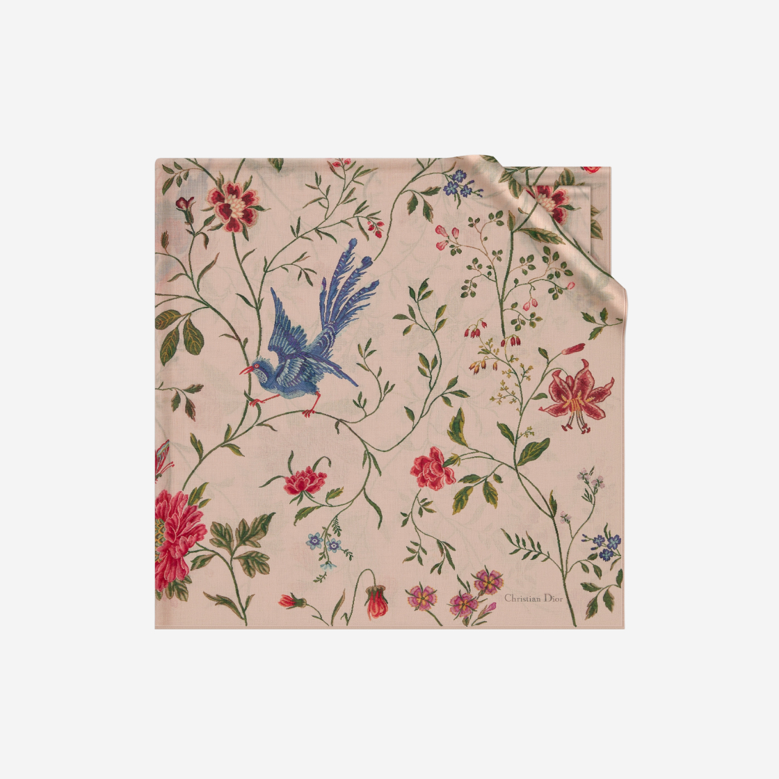 (W) 디올 버드 숄 캐시미어 로즈 드 방 멀티컬러 | Dior | KREAM