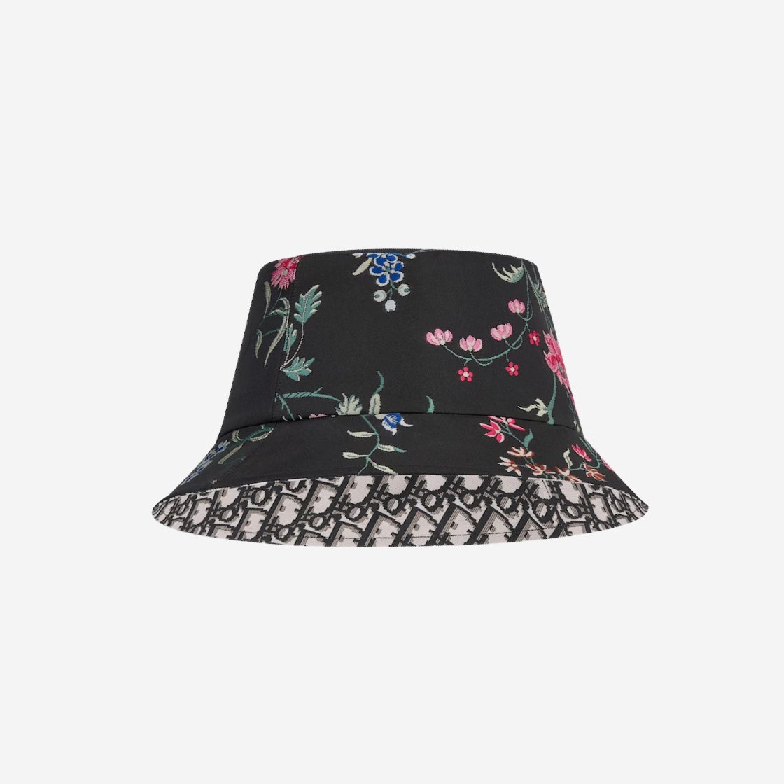 (W) 디올 테디 D 디올 쁘띠 플레르 플리스 스몰 스몰 클로시 버킷햇 블랙 멀티컬러 테크니컬 자카드 | Dior | KREAM