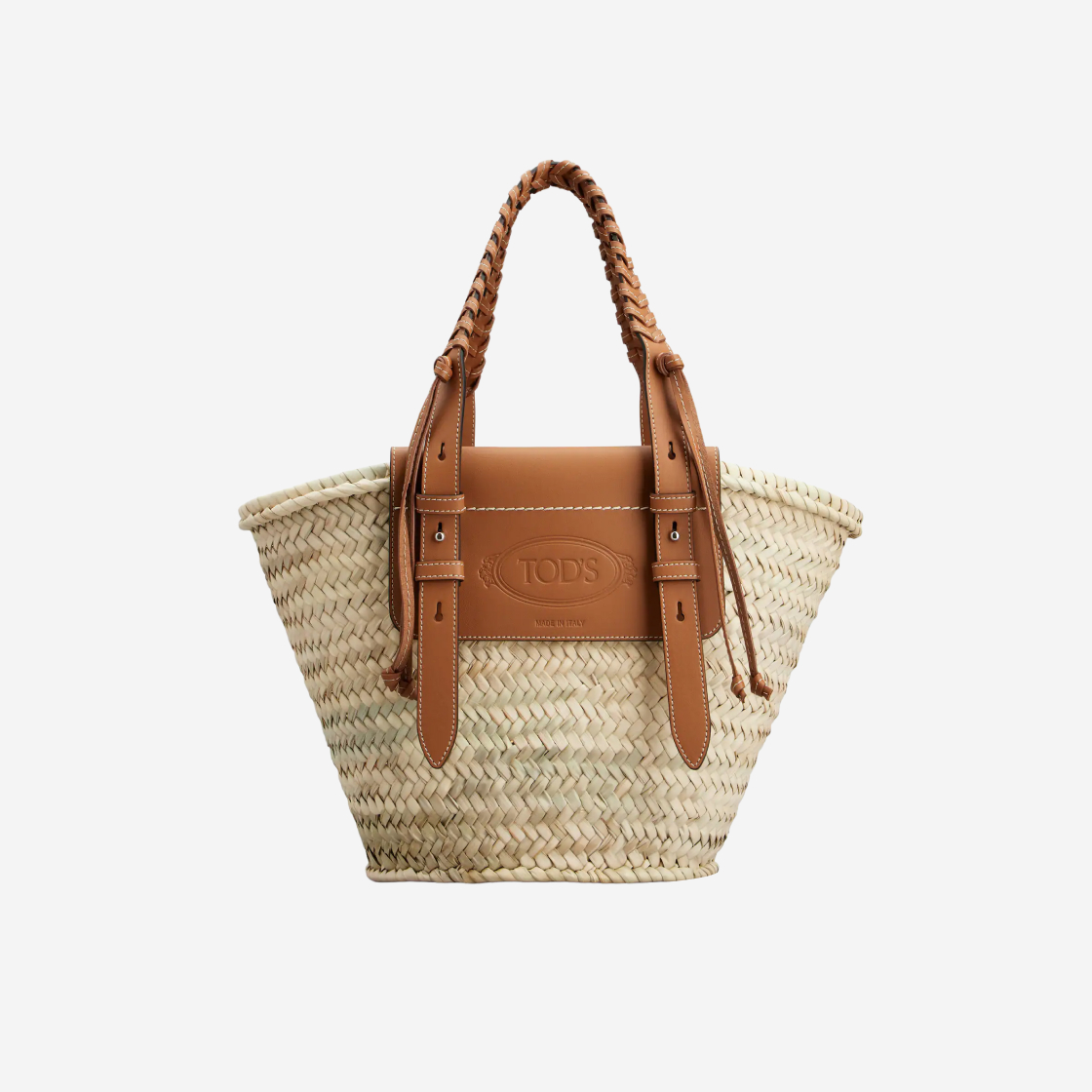토즈 스트로우 레더 쇼핑백 미디움 브라운 | Tod's | KREAM