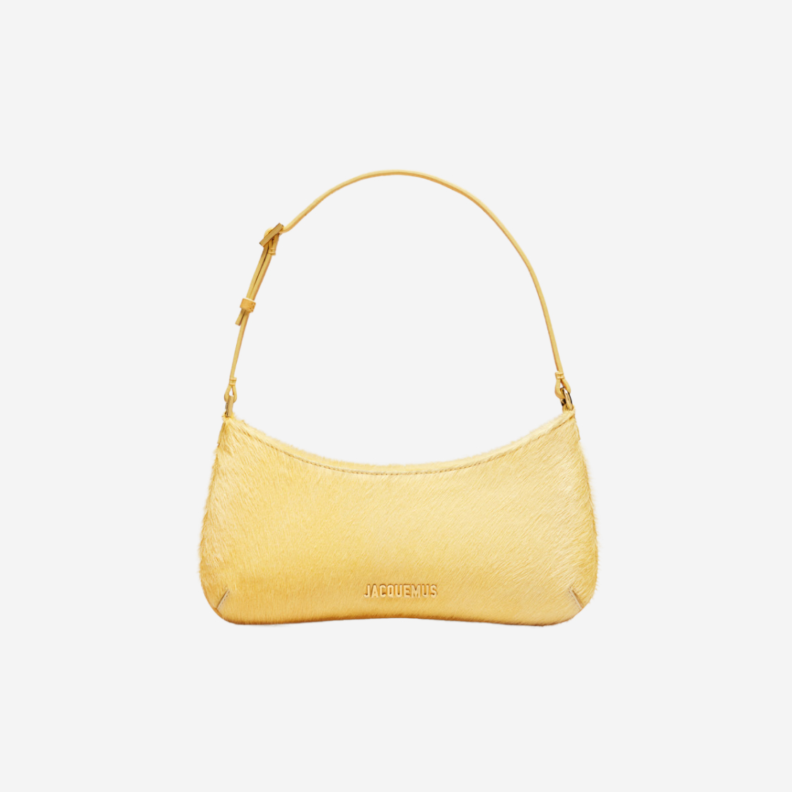 자크뮈스 르 비주 포니 헤어 숄더백 라이트 옐로우 | Jacquemus | KREAM