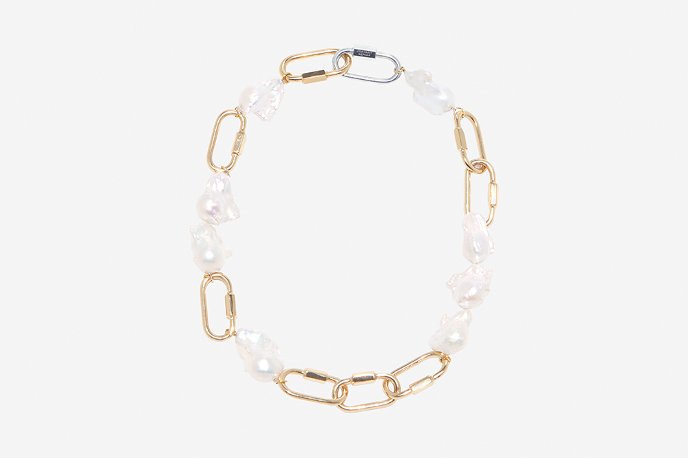 포트레이트 리포트 피그말리온 펄 볼드 체인 네클리스 골드 실버 | PORTRAIT REPORT | KREAM