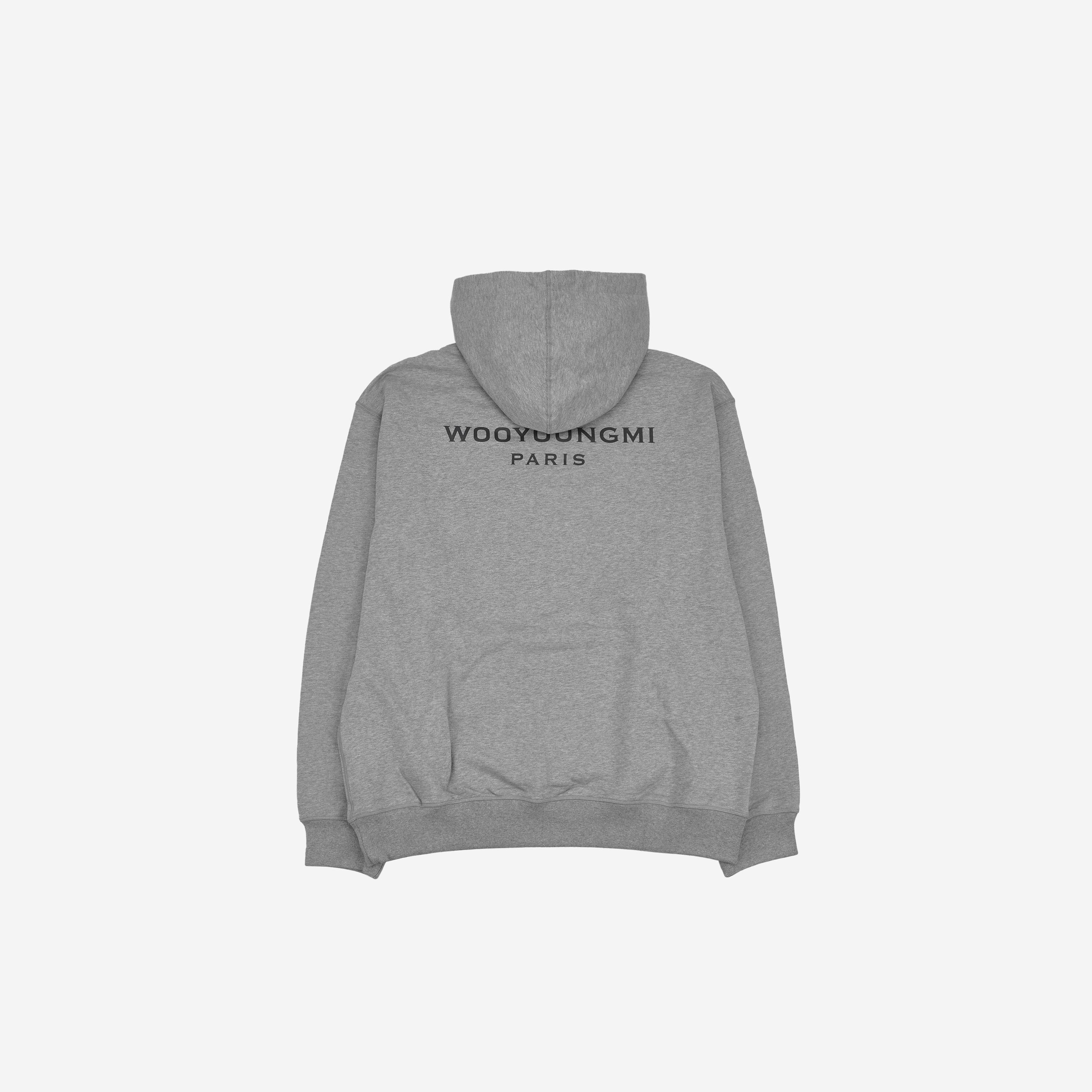 우영미 블랙 백로고 후드 그레이 - 22SS | KREAM