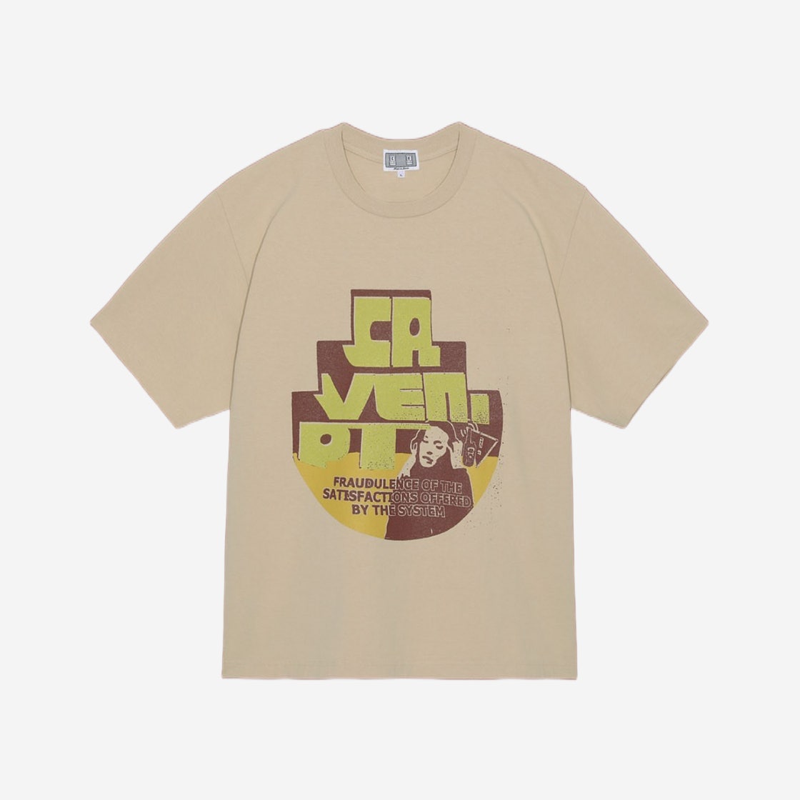 카브엠트 프라우듈런스 티셔츠 베이지 - 23FW | Cav Empt | KREAM