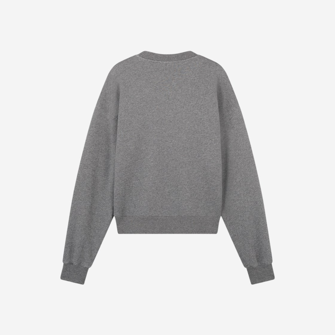 (W) 메종 키츠네 볼드 폭스 헤드 패치 컴포트 스웨트셔츠 미디움 그레이 멜란지 | Maison Kitsune | KREAM