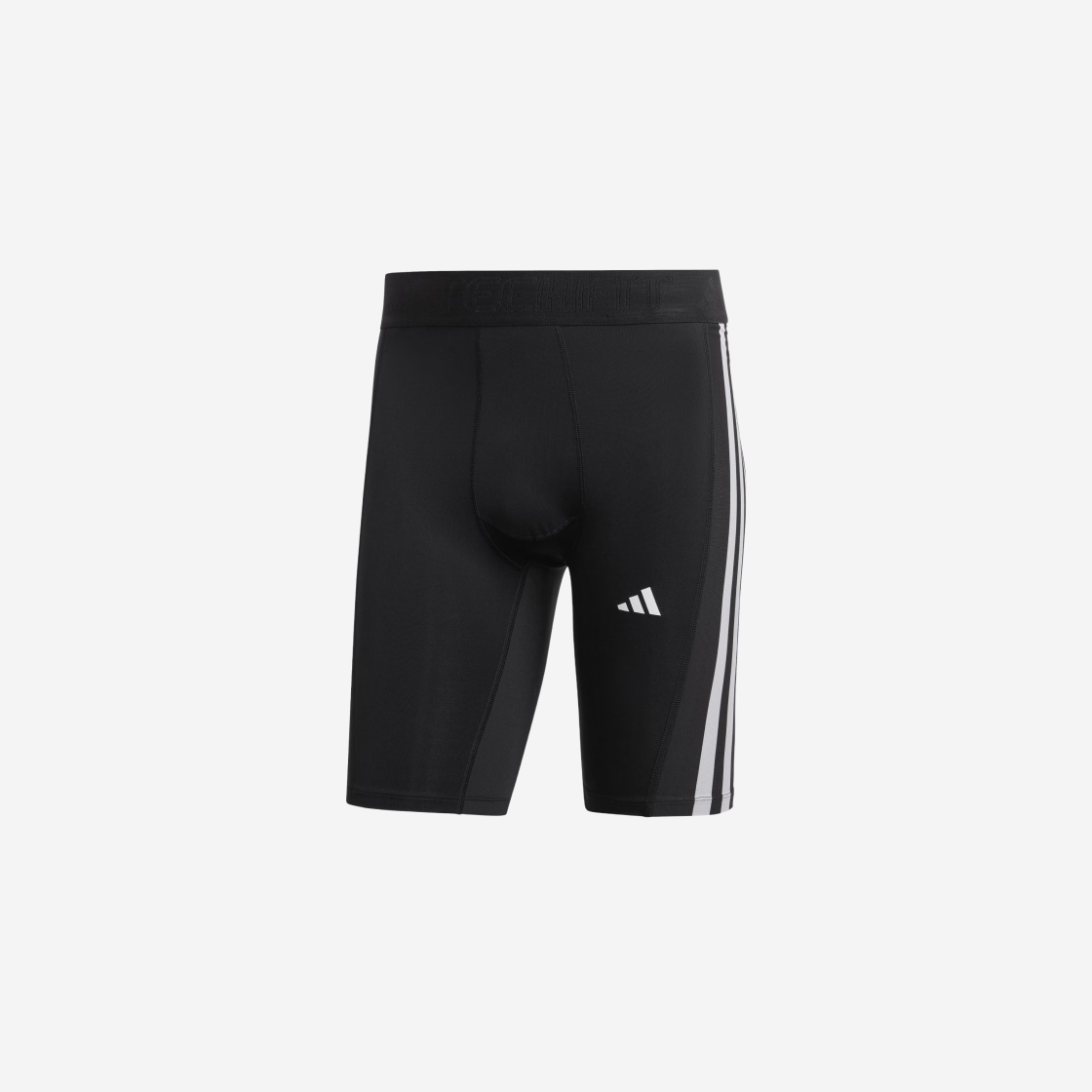 아디다스 테크 핏 삼선 트레이닝 쇼츠 타이츠 블랙 - KR 사이즈 | Adidas | KREAM