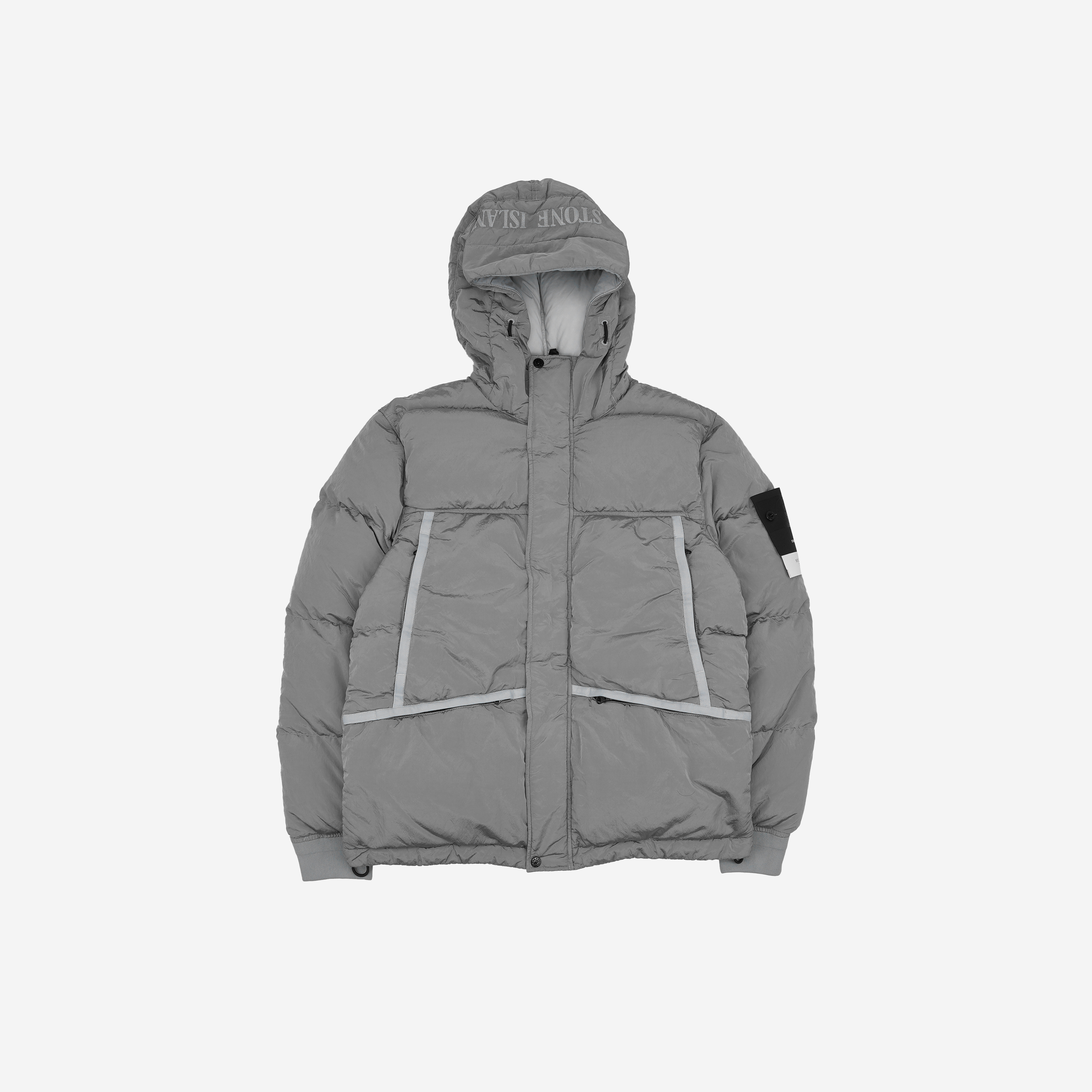 스톤 아일랜드 44508 나일론 메탈 다운-TC 자켓 라이트 그레이 - 21FW | KREAM