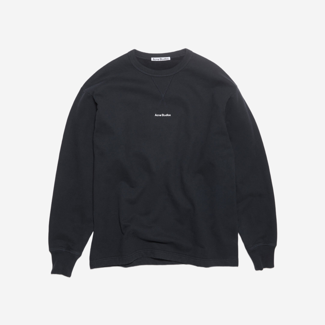 아크네 스튜디오 로고 스웨터 블랙 | Acne Studios | KREAM