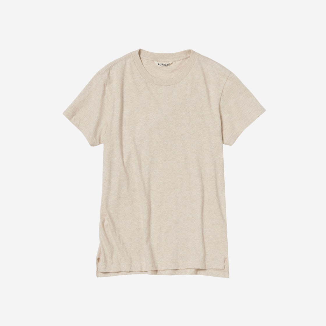 (W) 오라리 심리스 크루넥 티셔츠 탑 브라운 - 23SS | Auralee | KREAM