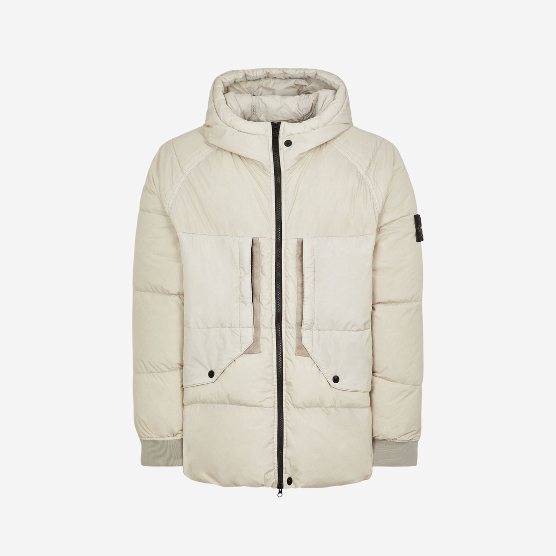 스톤 아일랜드 40723 가먼트 다이드 크링클랩스 리사이클 나일론 후드 다운 자켓 스투코 - 23FW | Stone Island ...