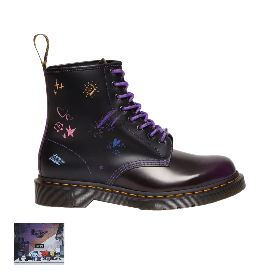 닥터마틴 x BT21 1460 블랙 (스페셜 박스) | Dr. Martens | KREAM