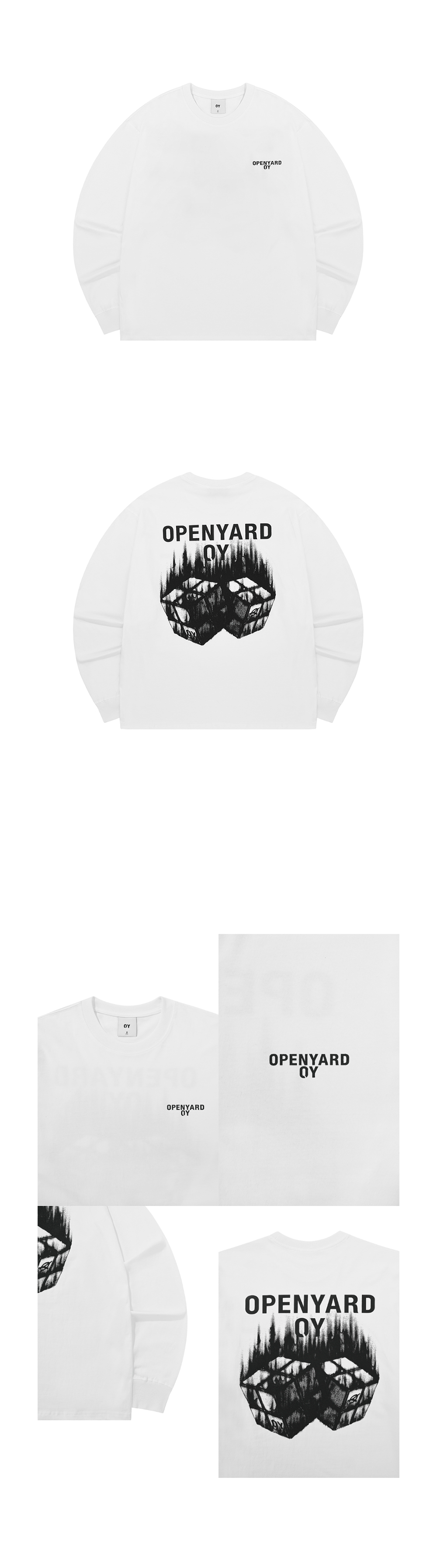 오와이 플레임 큐브 롱슬리브 화이트 | OY | KREAM
