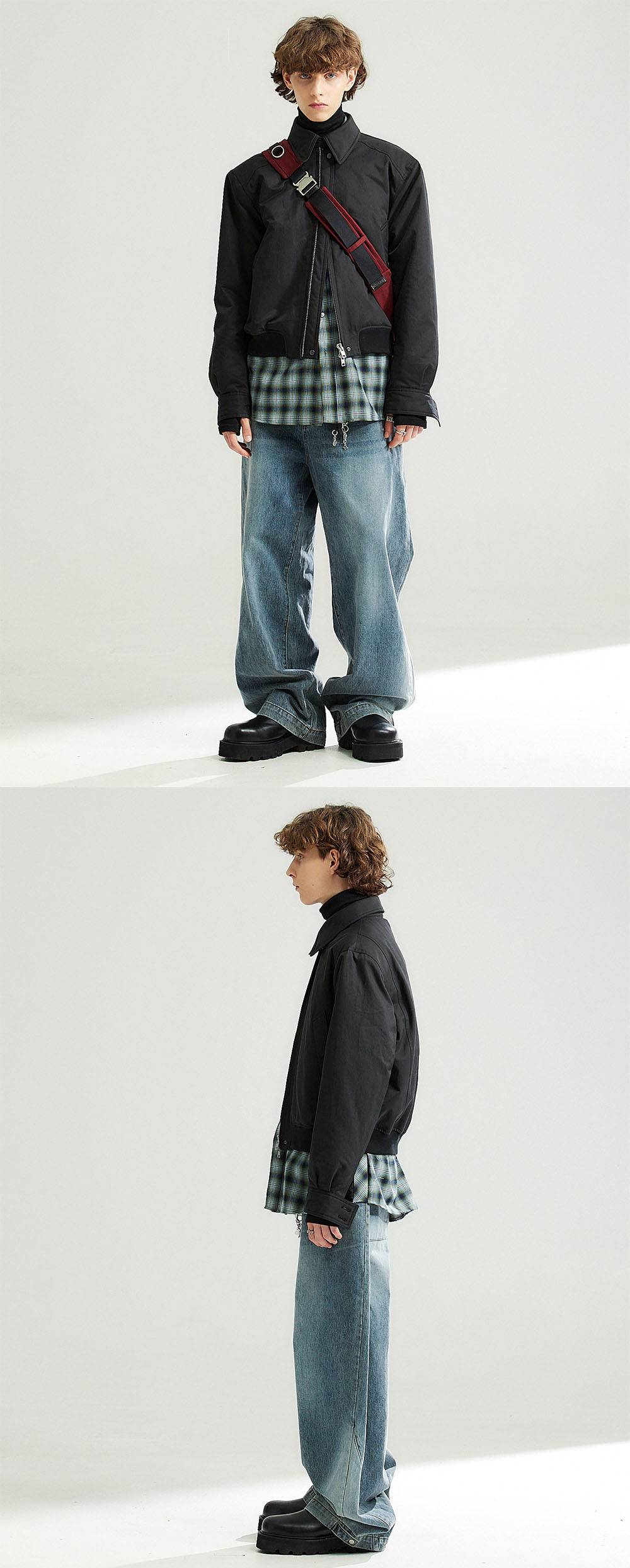 알렌느 패딩 3D 디테일 숏 자켓 블랙 | Haleine | KREAM