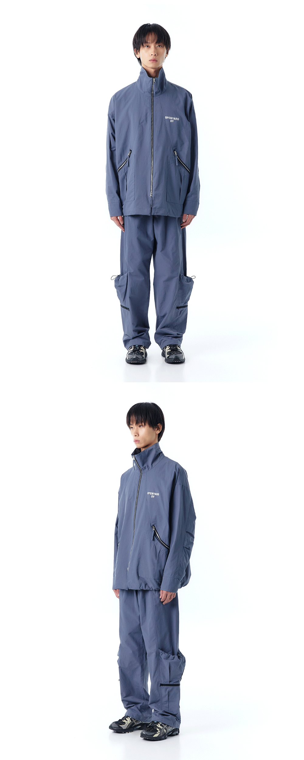 오와이 스트링 포켓 트랙 팬츠 스톤 블루 | OY | KREAM