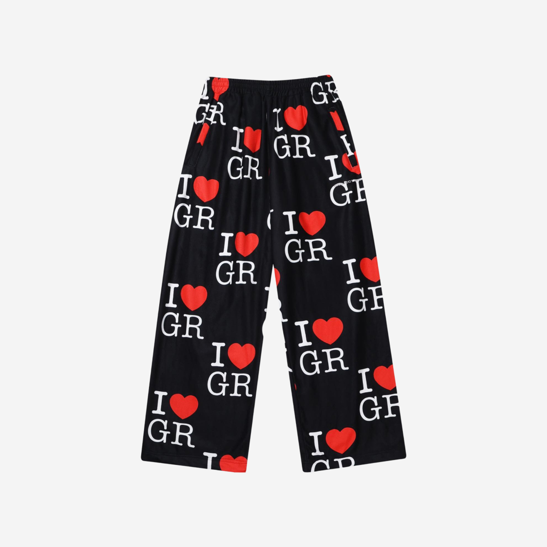 프로젝트 G/R 아이 러브 GR 팬츠 블랙 - 하우스 오브 GR 한정 | PROJECT G/R | KREAM