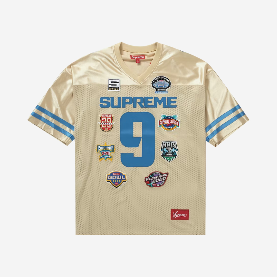 슈프림 챔피언쉽 자수 풋볼 저지 골드 - 23FW | Supreme | KREAM