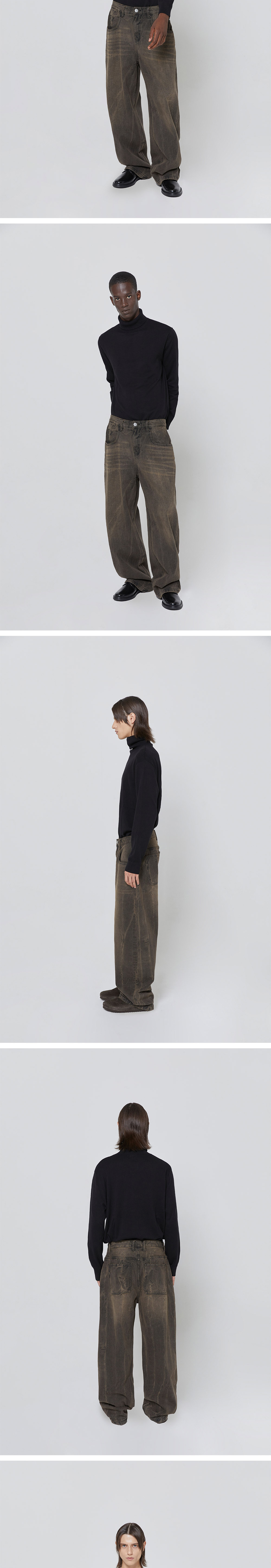 밀로 아카이브 리플렉트 커브드 팬츠 워시드 브라운 | Millo Archive | KREAM