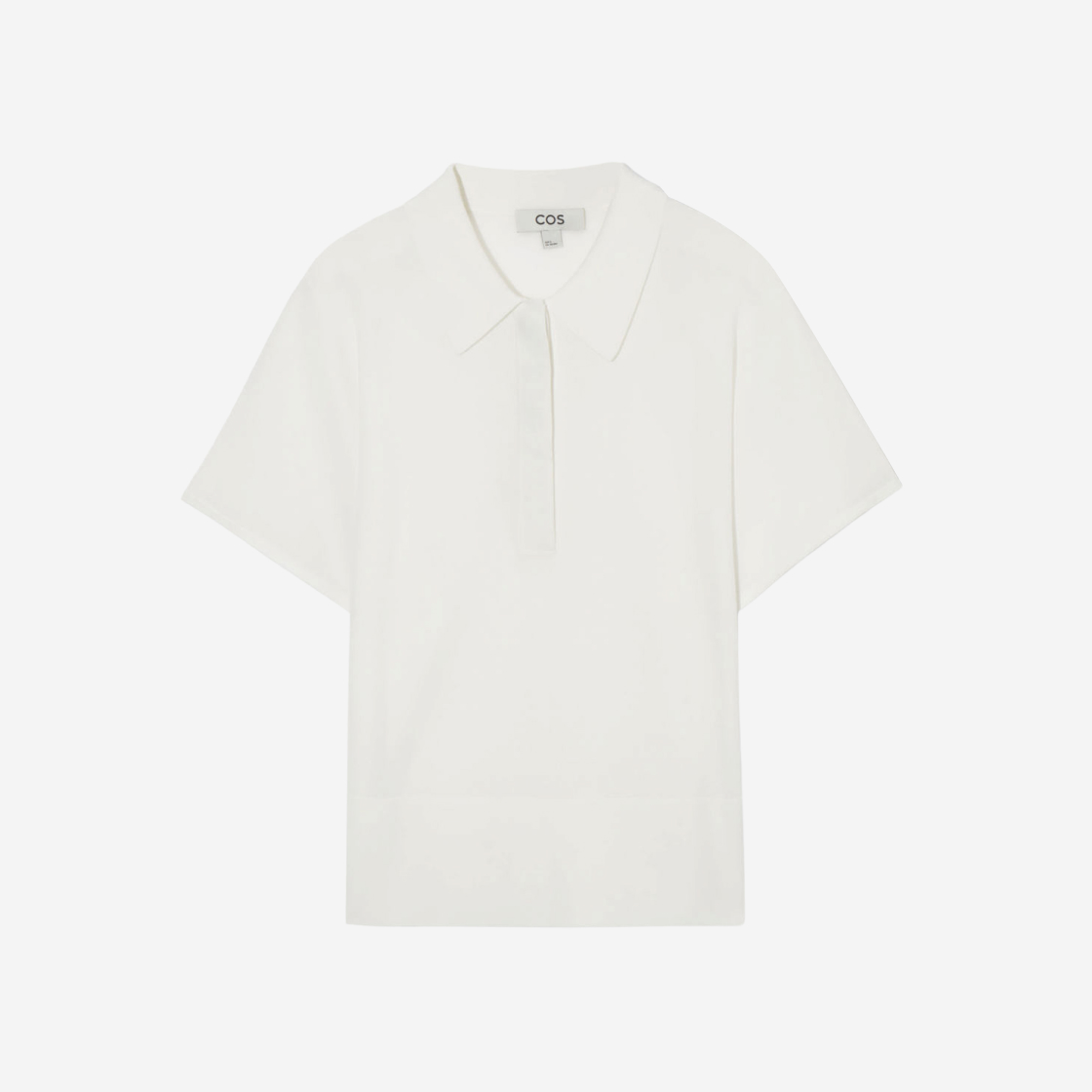 (W) 코스 니트 폴로 셔츠 크림 | COS | KREAM