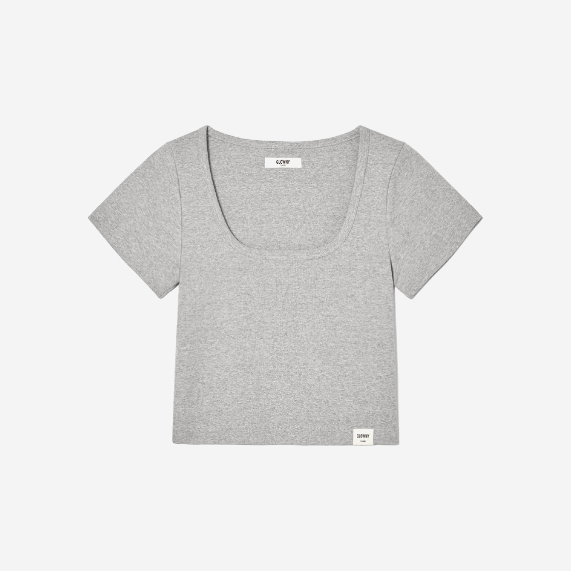 (W) 글로니 지 클래식 유넥 티셔츠 그레이 | Glowny | KREAM