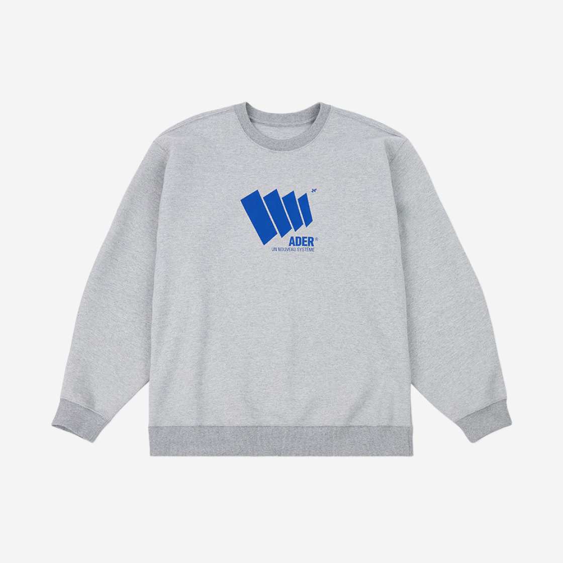 아더에러 블록 로고 스웨트셔츠 그레이 | Ader Error | KREAM