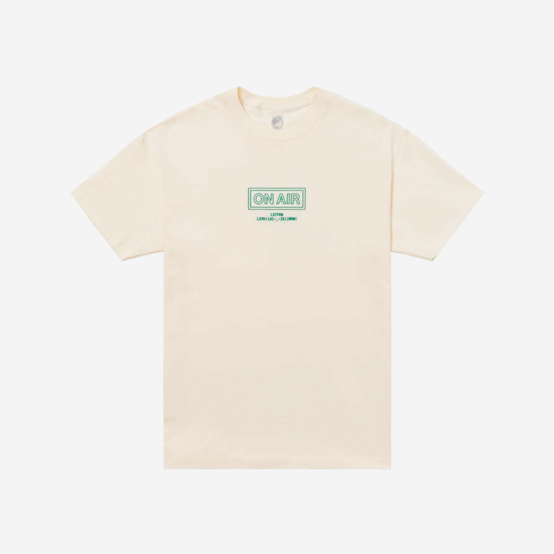 온 에어 자수 S/SL 티셔츠 내츄럴 | On Air | KREAM