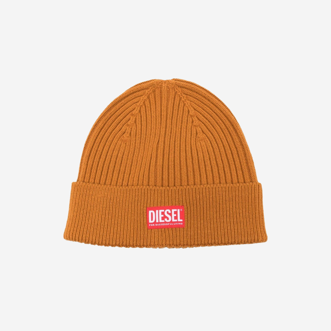 디젤 K-코더-H 2X2 립드 비니 로고 패치 브라운 | Diesel | KREAM