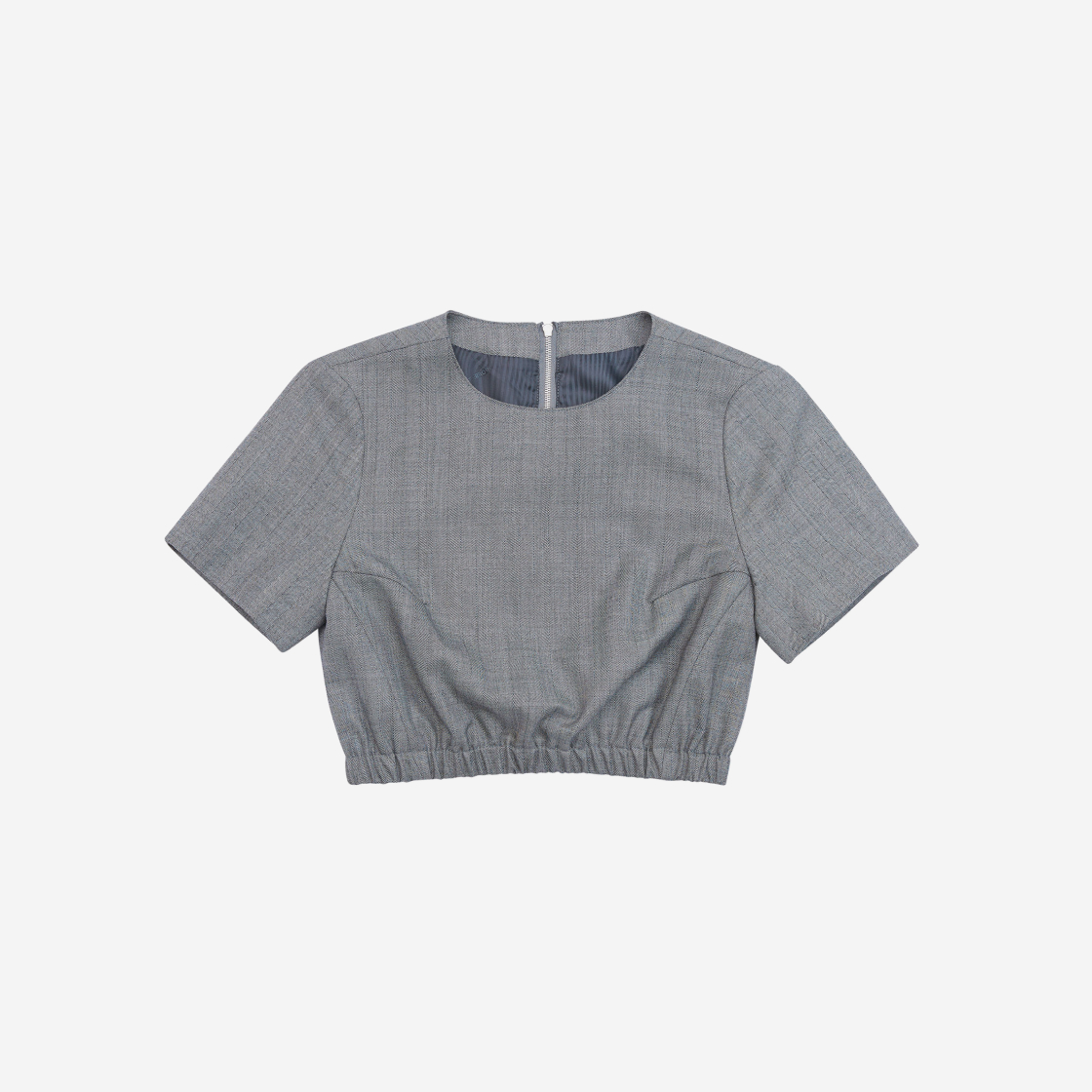 (W) 아더에러 플럿 크롭 티셔츠 그레이 | Ader Error | KREAM