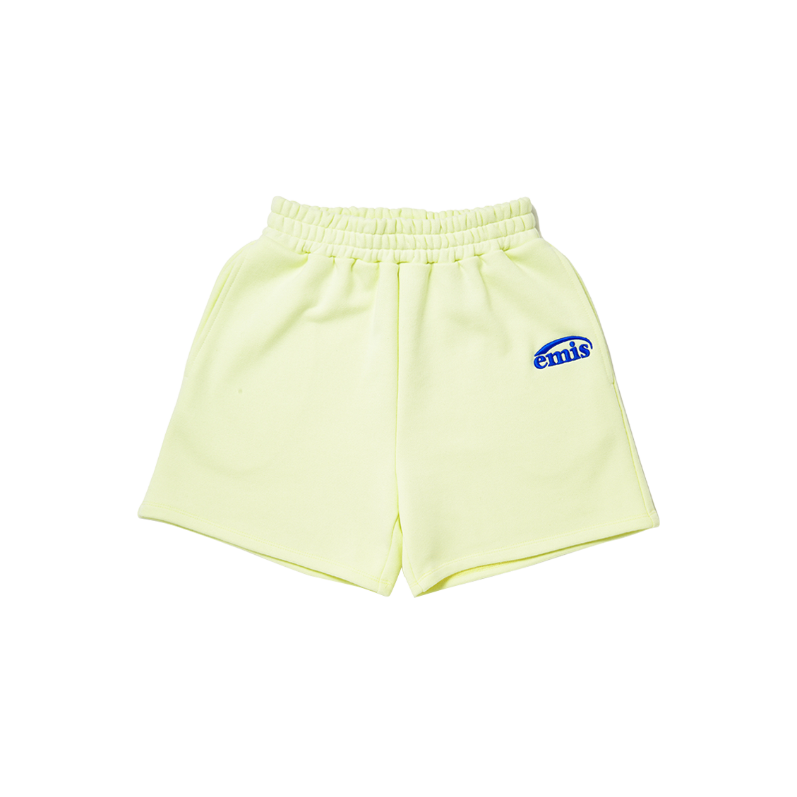 (W) 이미스 뉴 로고 스웨트쇼츠 라이트 옐로우 - 22SS | Emis | KREAM