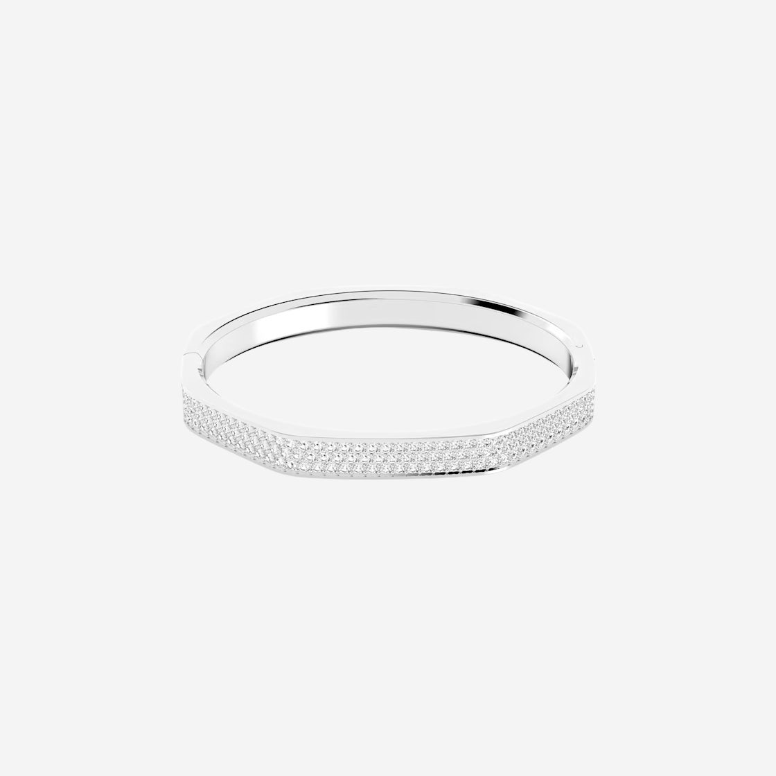 (W) 스와로브스키 덱스테라 뱅글 화이트 로듐 플래팅 | Swarovski | KREAM