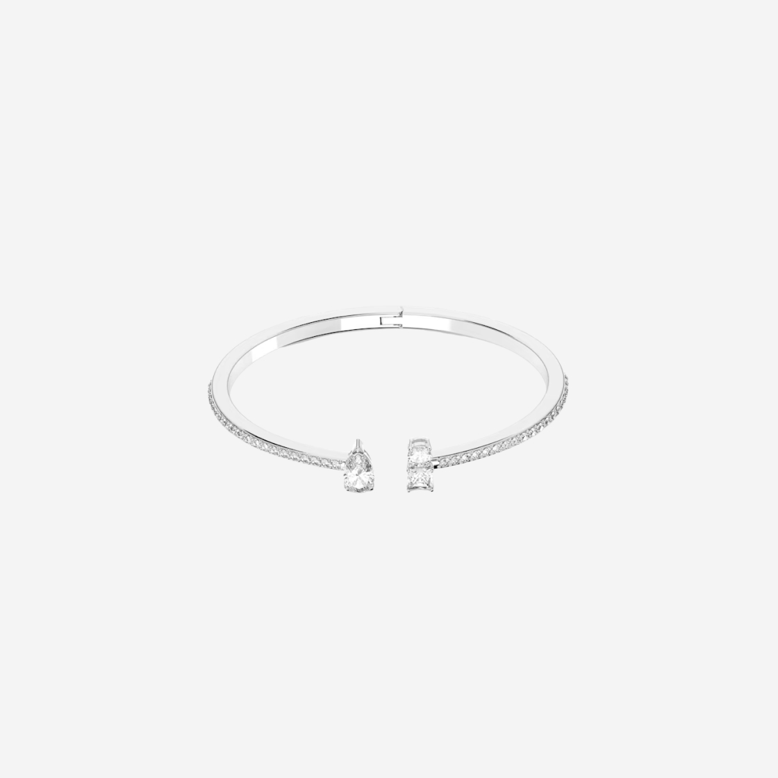 (W) 스와로브스키 어트랙트 커프 화이트 로듐 플래팅 | Swarovski | KREAM