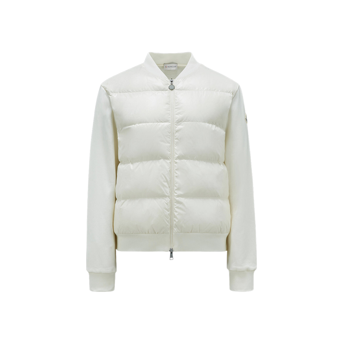 (W) 몽클레르 패딩 집업 스웨트셔츠 화이트 - 23FW | Moncler | KREAM