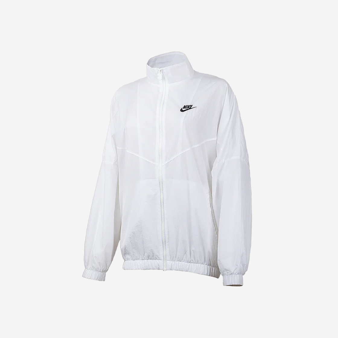 (W) 나이키 NSW 에센셜 윈드러너 우븐 자켓 화이트 - US/EU | Nike | KREAM