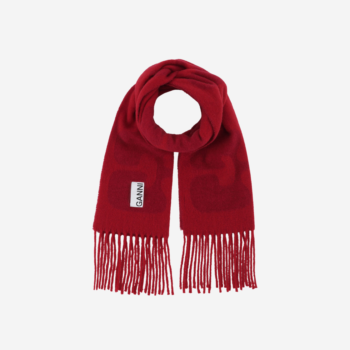 Ganni Red Narrow Logo... STYLE | KREAM