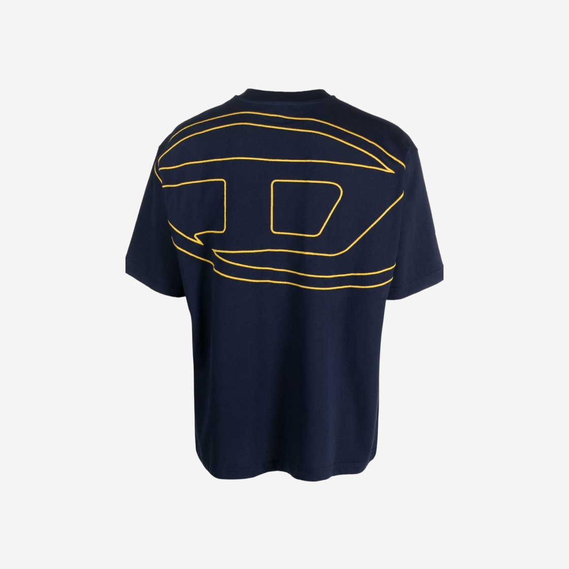 디젤 T-보기-메고발 백 맥시 D 로고 티셔츠 블루 | Diesel | KREAM