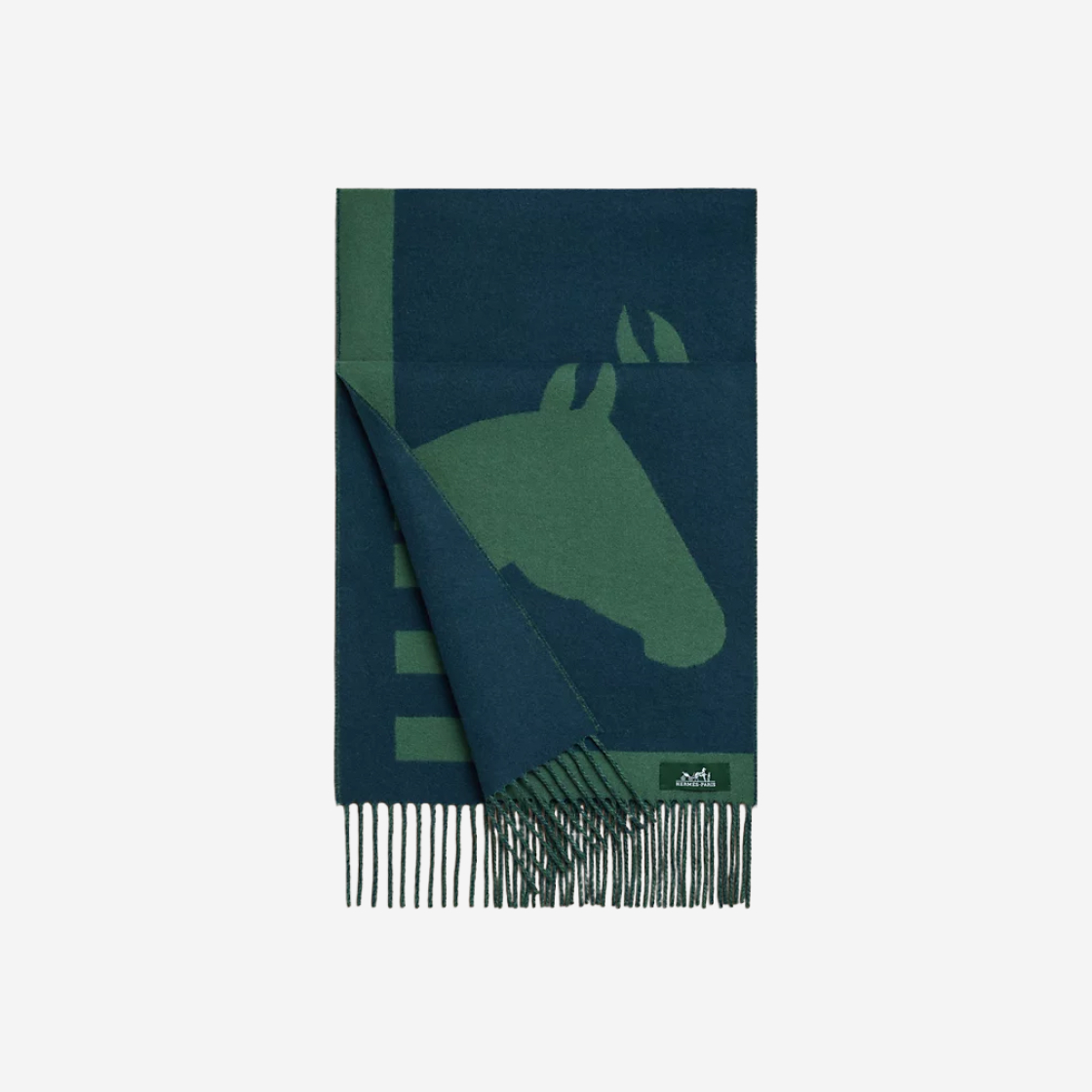 W 에르메스 카사크 러브 스토리 머플러 베르 인디고 Hermes Kream